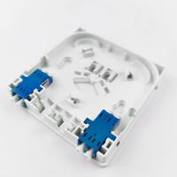 China 5 Gray/White LC UPC Plastic Fiber Optic Faceplate Socket Panel for Indoor FTTH Network for sale