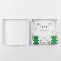 China 2 Cores LC APC Plastic Faceplate Fiber Optic Socket Panel for Indoor in FTTH Network for sale