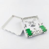 China 2 Cores LC APC Plastic Faceplate Fiber Optic Socket Panel for Indoor in FTTH Network for sale