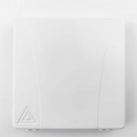 China 2 Cores LC APC Plastic Faceplate Fiber Optic Socket Panel for Indoor in FTTH Network for sale
