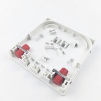 China 114x85x21mm FC/UPC 2 Port Plastic Fiber Optic Faceplate Socket Panel for Indoor FTTH Network for sale