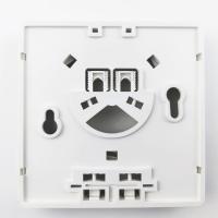 China 114x85x21mm FC/UPC 2 Port Plastic Fiber Optic Faceplate Socket Panel for Indoor FTTH Network for sale