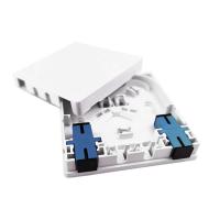 China 2 Cores UPC Plastic Fiber Optic Faceplate Socket Panel for Indoor in FTTH Network for sale