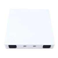 China 2 Port SC APC Plastic Fiber Optic Faceplate Socket Panel 115x86x22mm for FTTH Network for sale