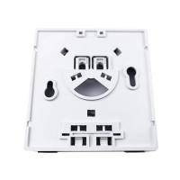 China 2 Port SC APC Plastic Fiber Optic Faceplate Socket Panel 115x86x22mm for FTTH Network for sale