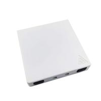China 2 Port SC APC Plastic Fiber Optic Faceplate Socket Panel 115x86x22mm for FTTH Network for sale