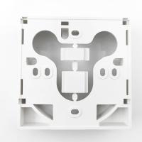 China Wired LAN 2 Cores Plastic Fiber Optic Faceplate Socket Panel for Indoor FTTH Network for sale