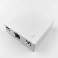 China Wired LAN 2 Cores Plastic Fiber Optic Faceplate Socket Panel for Indoor FTTH Network for sale