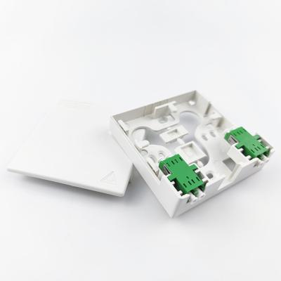 China Best 2 Cores LC APC Plastic Fiber Optic Faceplate Socket Panel for Wired LAN Network 5 for sale
