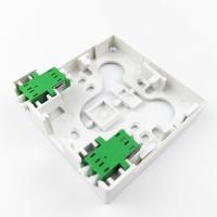 China Best 2 Cores LC APC Plastic Fiber Optic Faceplate Socket Panel for Wired LAN Network 5 for sale