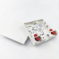China 2 Port FC UPC Plastic Fiber Optic Faceplate Socket Panel 85x85mm for Indoor FTTH Network for sale