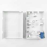 China 5 LC UPC Plastic Fiber Optic Faceplate Socket Panel 2 Cores for Indoor in FTTH Network for sale
