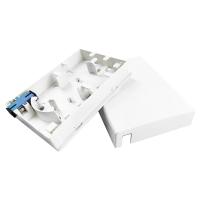 China 5 2 Cores SC UPC Plastic Fiber Optic Faceplate Socket Panel for Indoor FTTH Network for sale