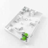 China 2 Cores FC/APC Plastic Fiber Optic Faceplate Socket Panel for Indoor FTTH Network for sale