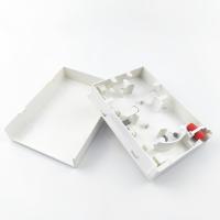 China 2 Port FC UPC Plastic Fiber Optic Faceplate Socket Panel 125x89x26mm for LAN Networks for sale