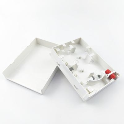 China 2 Port FC UPC Plastic Fiber Optic Faceplate Socket Panel 125x89x26mm for LAN Networks for sale