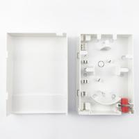 China 2 Port FC UPC Plastic Fiber Optic Faceplate Socket Panel 125x89x26mm for LAN Networks for sale