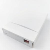 China 2 Port FC UPC Plastic Fiber Optic Faceplate Socket Panel 125x89x26mm for LAN Networks for sale