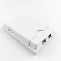 China 2 Cores LC UPC Plastic Fiber Optic Faceplate Socket Panel for FTTH White/Gray Color for sale