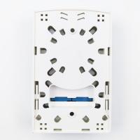 China 2 Cores LC UPC Plastic Fiber Optic Faceplate Socket Panel for FTTH White/Gray Color for sale