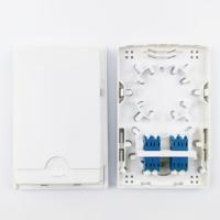 China 2 Cores LC UPC Plastic Fiber Optic Faceplate Socket Panel for FTTH White/Gray Color for sale