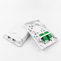 China 132*83*25 ABS PC 2 Cores LC APC Fiber Optic Faceplate Socket Panel for Optic Equipment for sale