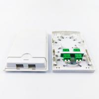 China 132*83*25 ABS PC 2 Cores LC APC Fiber Optic Faceplate Socket Panel for Optic Equipment for sale