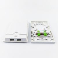 China 2 Cores FC APC Plastic Fiber Optic Faceplate Socket Panel White for FTTH Applications for sale
