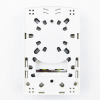 China 2 Cores FC APC Plastic Fiber Optic Faceplate Socket Panel White for FTTH Applications for sale