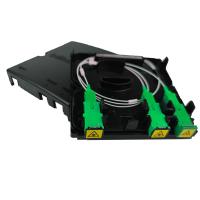 China FTTH 2 Cores SC APC Plastic Fiber Optic Splitter Faceplate Socket Panel with 3 Time for sale