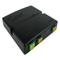 China FTTH 2 Cores SC APC Plastic Fiber Optic Splitter Faceplate Socket Panel with 3 Time for sale