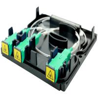 China FTTH 2 Cores SC APC Plastic Fiber Optic Splitter Faceplate Socket Panel with 3 Time for sale