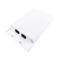 China 2 Port SC APC Fiber Optic Faceplate Socket Panel 132x84x25mm for FTTH for sale