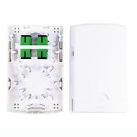 China 2 Port SC APC Fiber Optic Faceplate Socket Panel 132x84x25mm for FTTH for sale