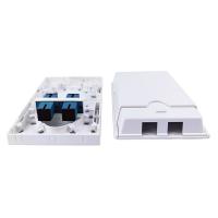 China 5 2 Cores SC UPC Plastic Fiber Optic Faceplate Socket Panel for FTTH Applications for sale
