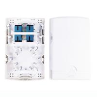 China 5 2 Cores SC UPC Plastic Fiber Optic Faceplate Socket Panel for FTTH Applications for sale