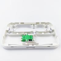 China 1 Port Gray APC Plastic Fiber Optic Faceplate Socket Panel for Indoor in FTTH Network for sale