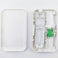 China 1 Port Gray APC Plastic Fiber Optic Faceplate Socket Panel for Indoor in FTTH Network for sale