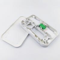 China 1 Port Gray APC Plastic Fiber Optic Faceplate Socket Panel for Indoor in FTTH Network for sale