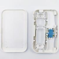 China FTTH Network Wired LAN Plastic Fiber Optic Faceplate Socket Panel 1 Core Indoor Product for sale