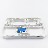 China FTTH Network Wired LAN Plastic Fiber Optic Faceplate Socket Panel 1 Core Indoor Product for sale