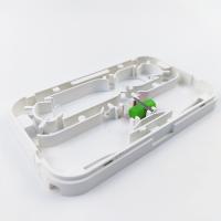 China White/Gray FC APC Plastic Fiber Optic Faceplate Socket Panel for Indoor FTTH Network for sale