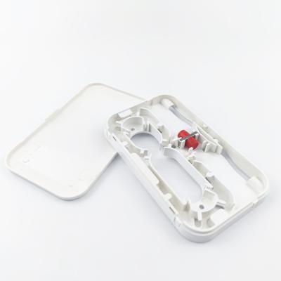 China 148x88x15 Fiber Optic Faceplate Socket Panel for Indoor FTTH Network Plastic Material for sale