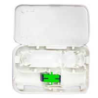 China 1 Port SC APC Plastic Fiber Optic Faceplate Socket Panel 150x90x16mm for FTTH for sale