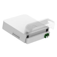 China White / Gray 1 Core LC APC Type Fiber Optic Face Plate for Indoor FTTH Connection for sale