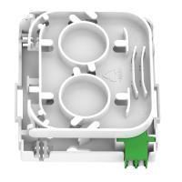 China White / Gray 1 Core LC APC Type Fiber Optic Face Plate for Indoor FTTH Connection for sale