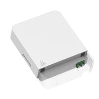 China White / Gray 1 Core LC APC Type Fiber Optic Face Plate for Indoor FTTH Connection for sale