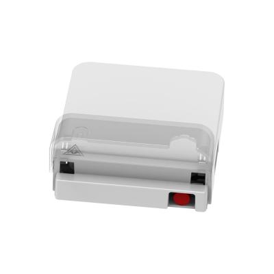 China White 1 Port FC UPC Fiber Optic Face Plate 115x86x23mm for Indoor FTTH Network for sale