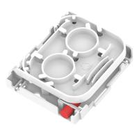China White 1 Port FC UPC Fiber Optic Face Plate 115x86x23mm for Indoor FTTH Network for sale