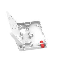 China White 1 Port FC UPC Fiber Optic Face Plate 115x86x23mm for Indoor FTTH Network for sale